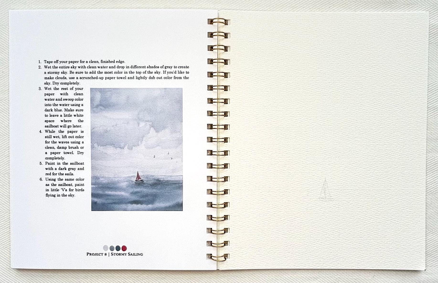 By the Sea Watercolor Workbook - Etsy