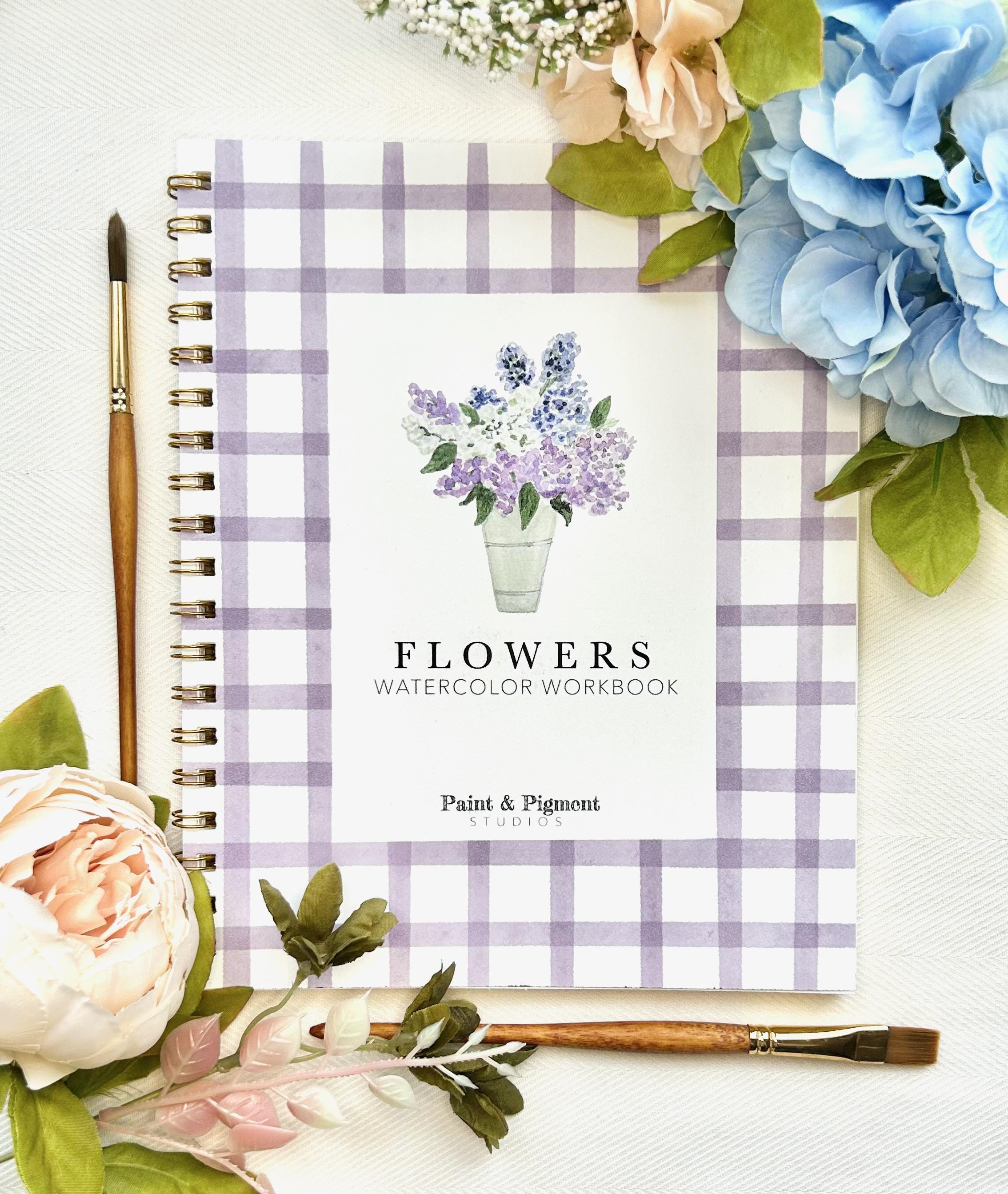 Flowers Watercolor Workbook - Etsy