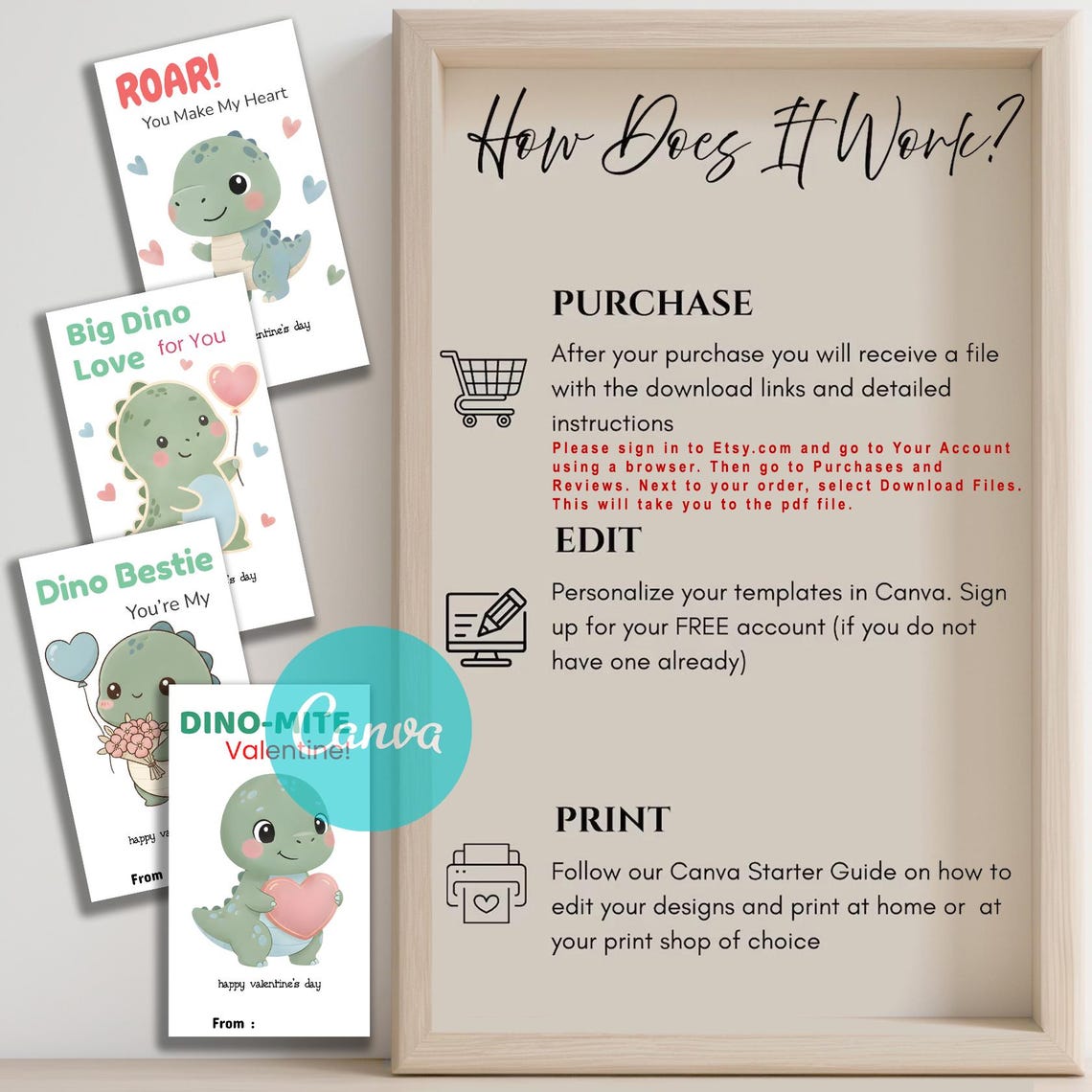 Dino Valentine's Day Cards for Kids & Tweens, Slang Valentine Cards ...