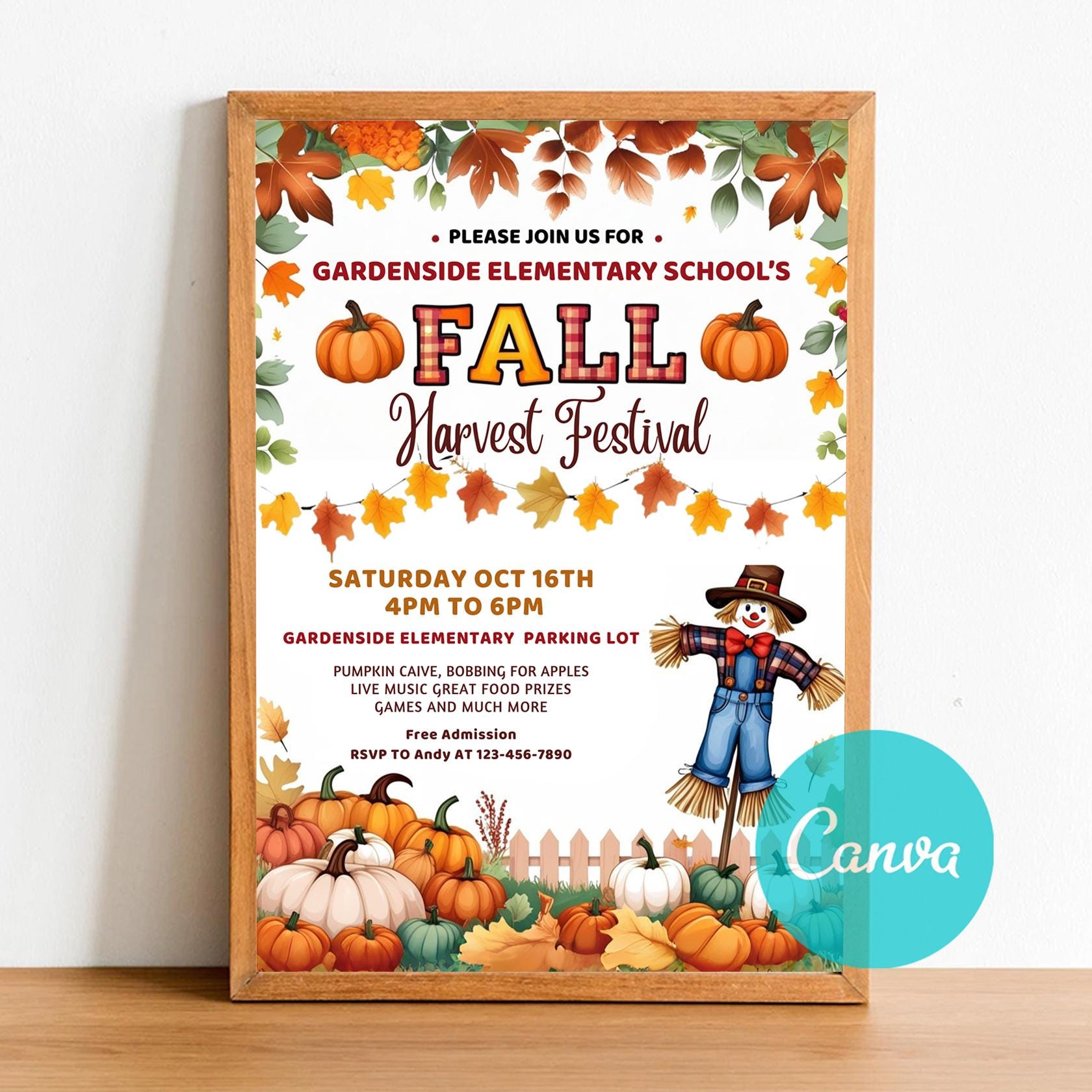 Fall Festival Invitation, Harvest Festival, Church Fall Festival Invite ...