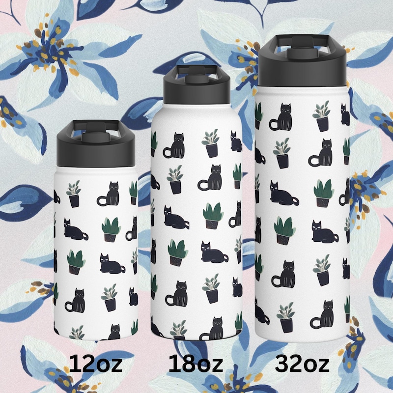 Owala Cat Water Bottle - Etsy