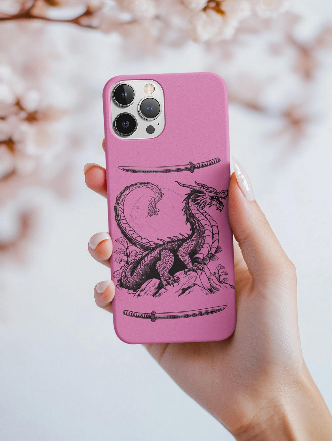 Customizable Japanese Dragon Phone Case - Personalized, Unique, Custom ...