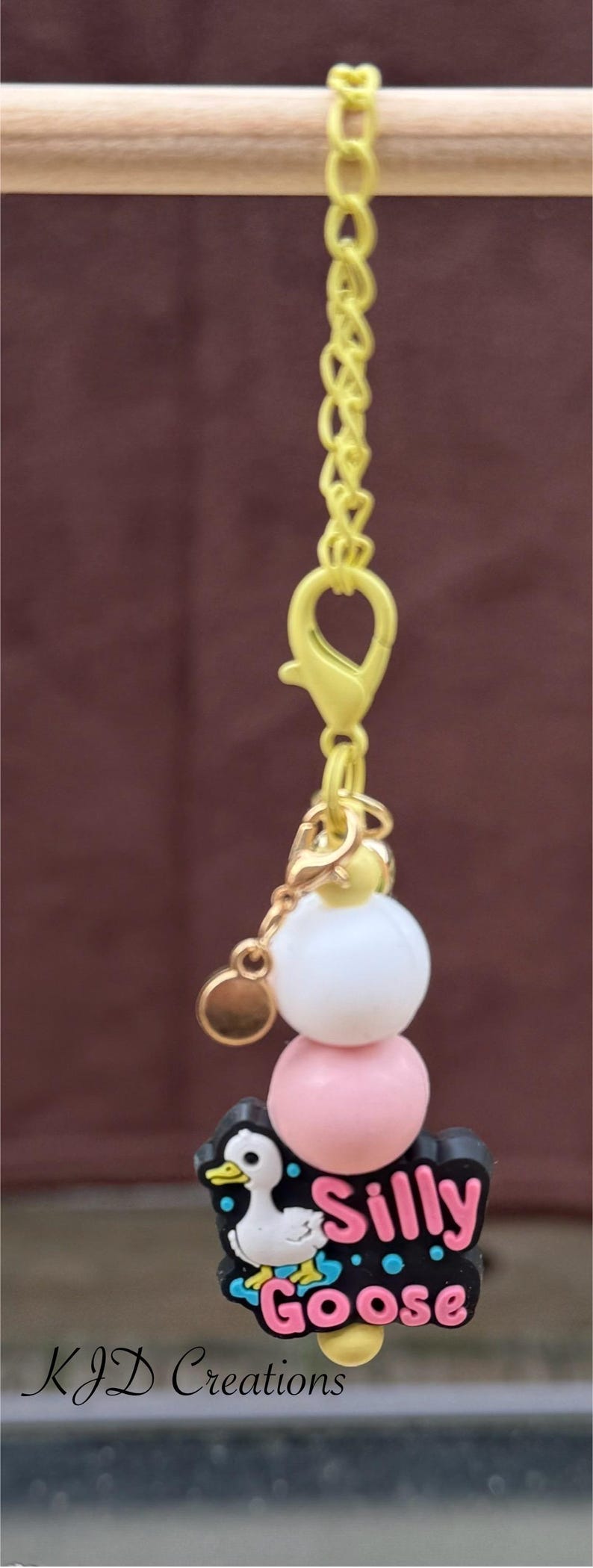 Beaded Stanley Tumbler Cup Dangle Charms - Funny - Silly Goose - Big ...