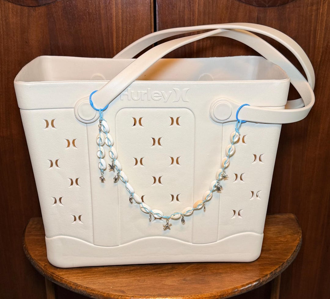 Beach Seashell Purse Bogg Bag Handbag Jewelry Necklace Charm ...