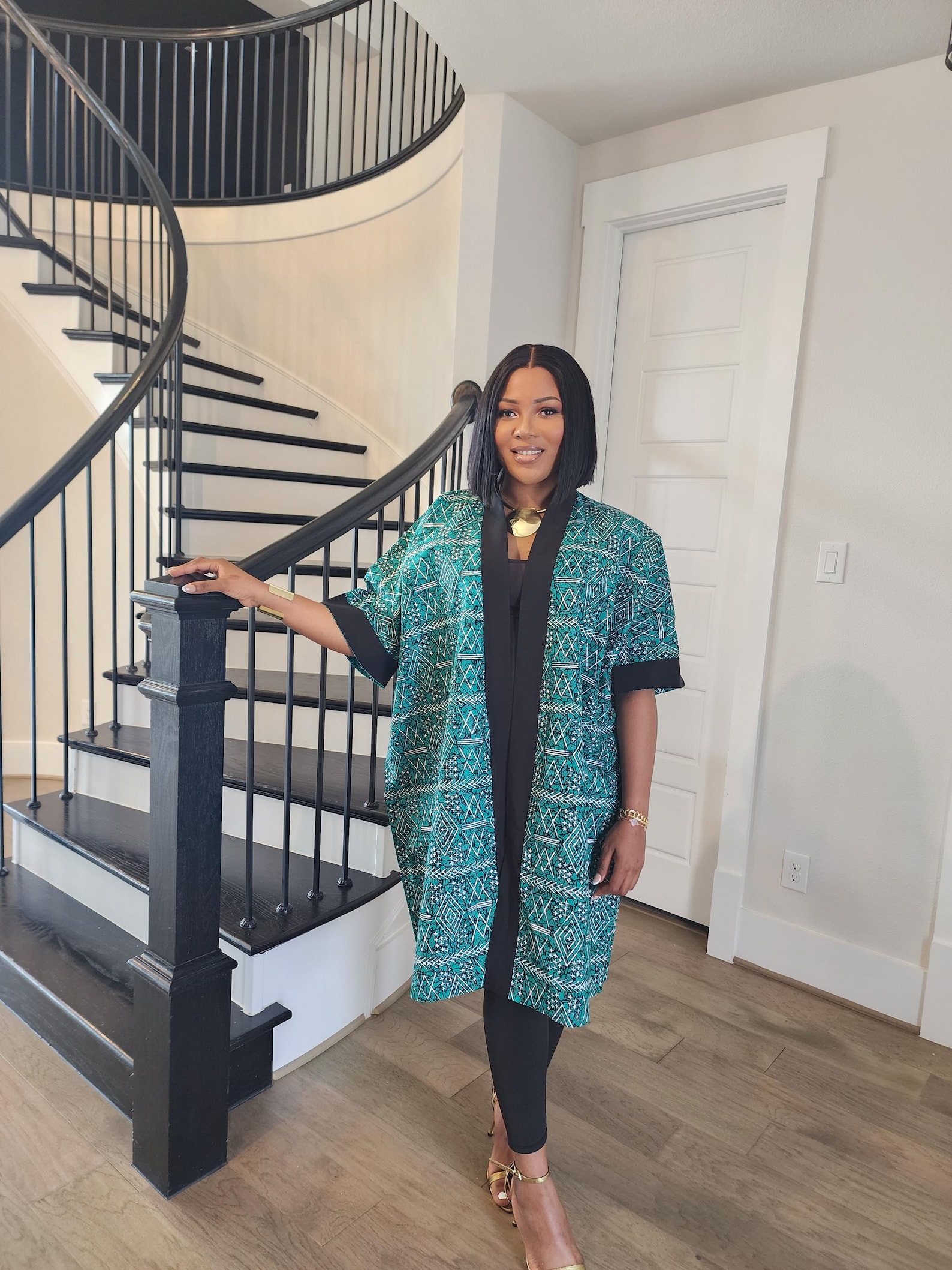 African Print Kimono/ Traditional Kimono/ Nigerian Kimono/ankara Kimono ...