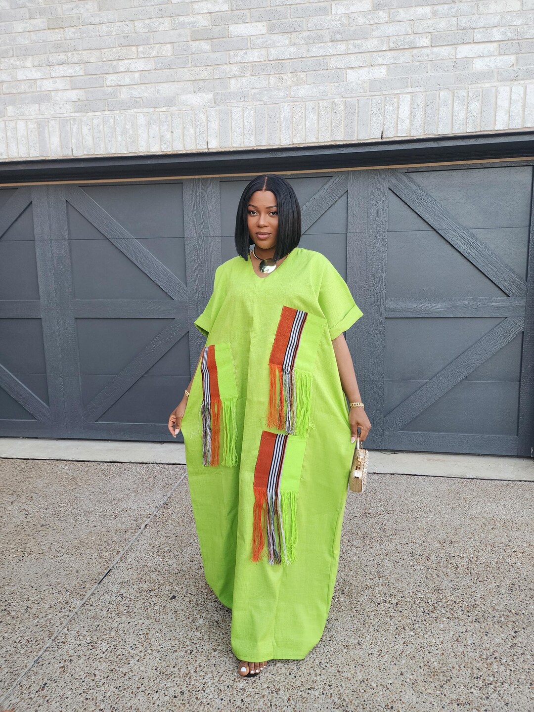 African Luxury Trendy Boubou Dress, Traditional Boubou With Side ...