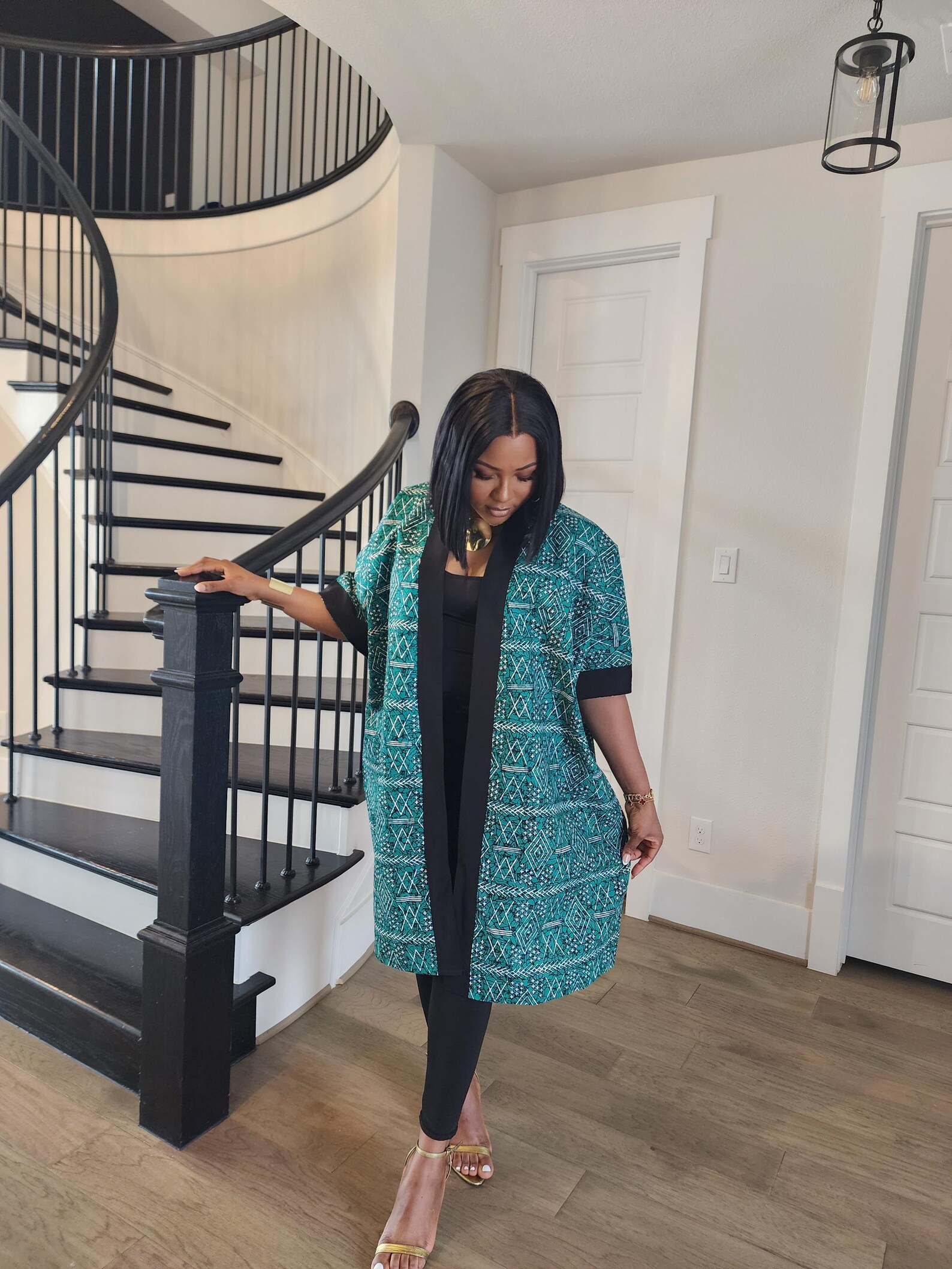 African Print Kimono/ Traditional Kimono/ Nigerian Kimono/ankara Kimono ...