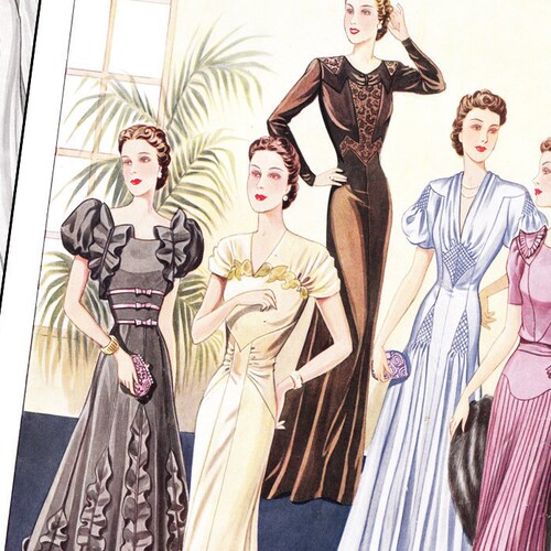 PDF of 30s Haute Couture Fashion Catalog Instant Download - Etsy