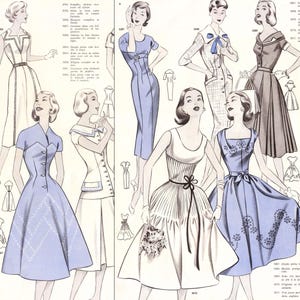 1950s Sewing Pattern Drafting System • Summer 1957 • PDF Instant ...