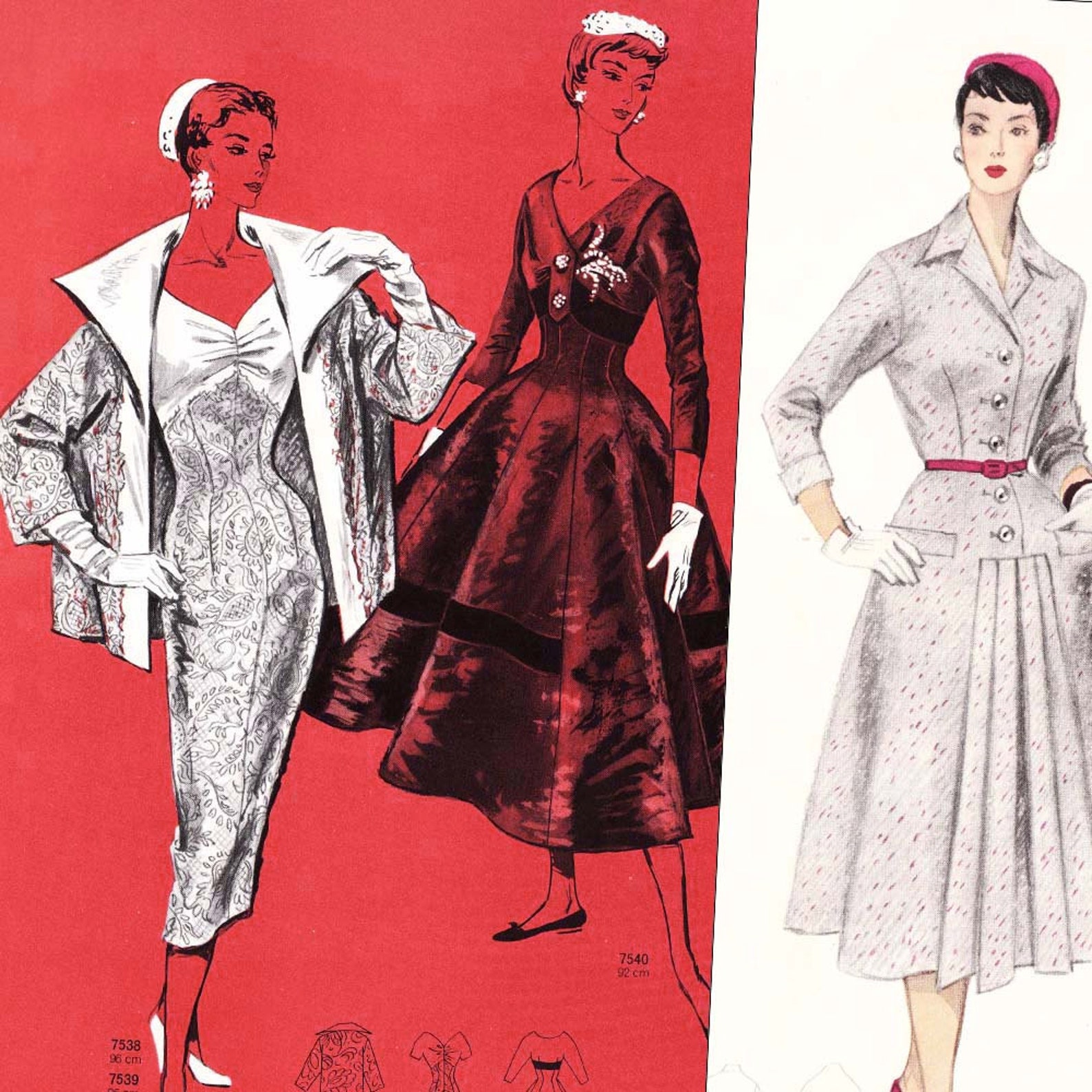 Pdfs of 50s Fashion Catalogs - "neue Modelle" Winter 1956/7 - 36 Pages ...