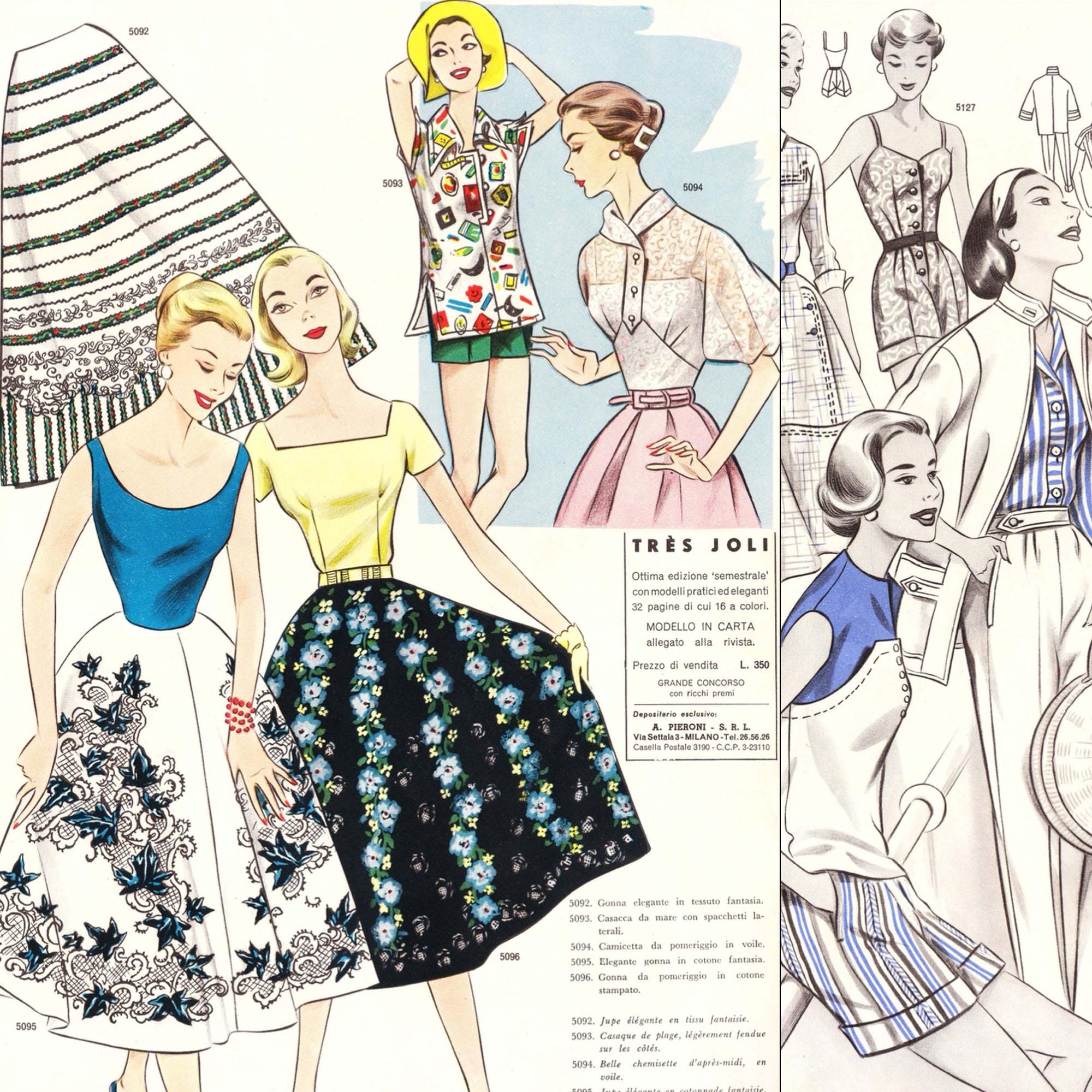 1950s Sewing Pattern Drafting System • Summer 1957 • PDF Instant ...