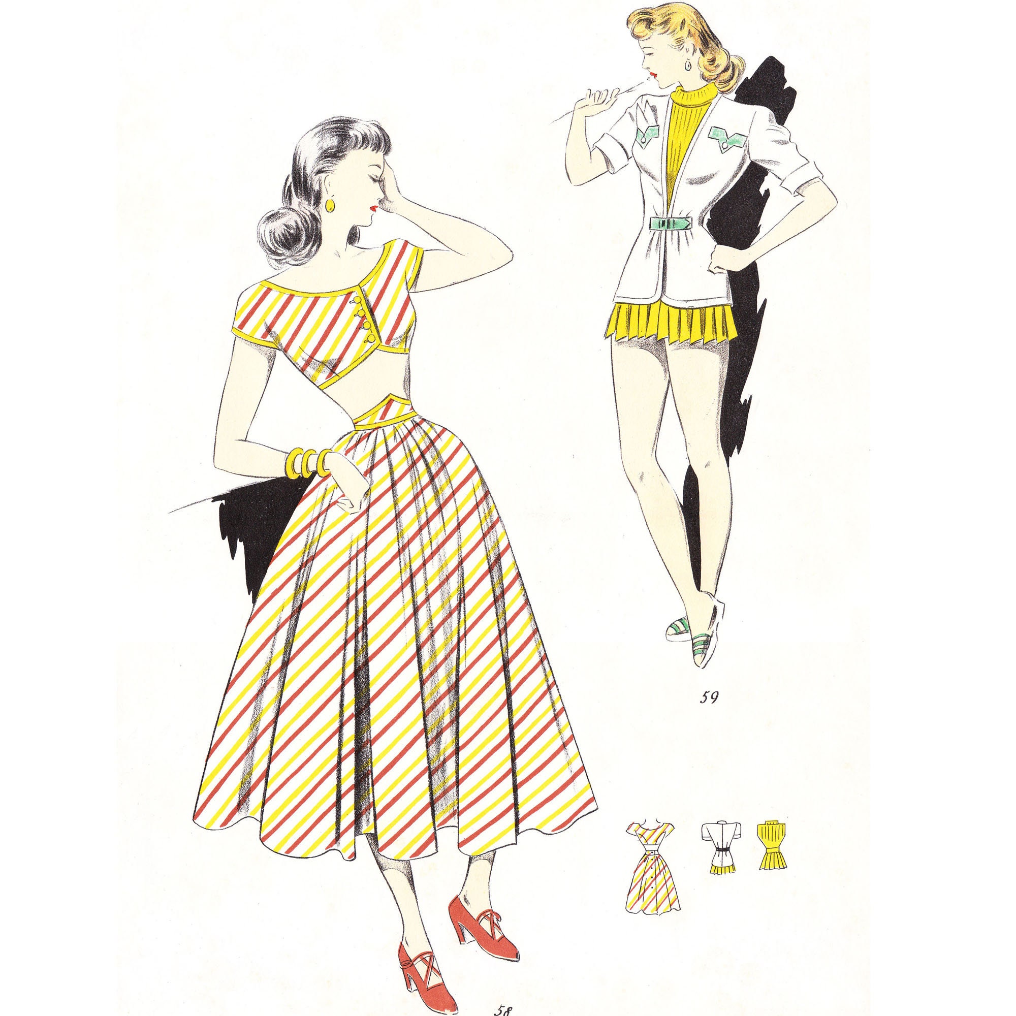 Pdfs of 40s Pattern Drafting System for Sewing Summer 1948 - Etsy