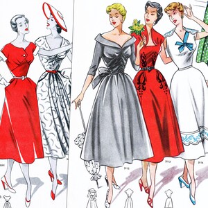 Pdfs of Vintage 50s Pattern Drafting System Instant Download Summer ...