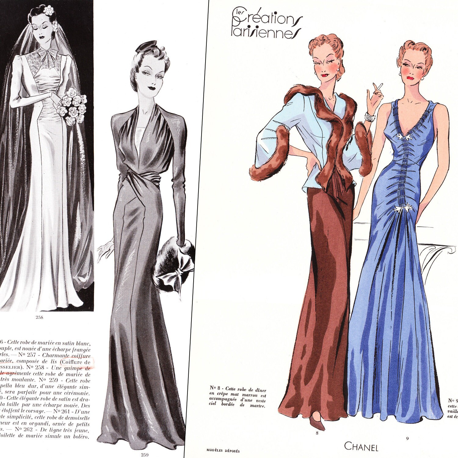 PDF of 30s Haute Couture Designer Vintage Fashion Catalog - Etsy