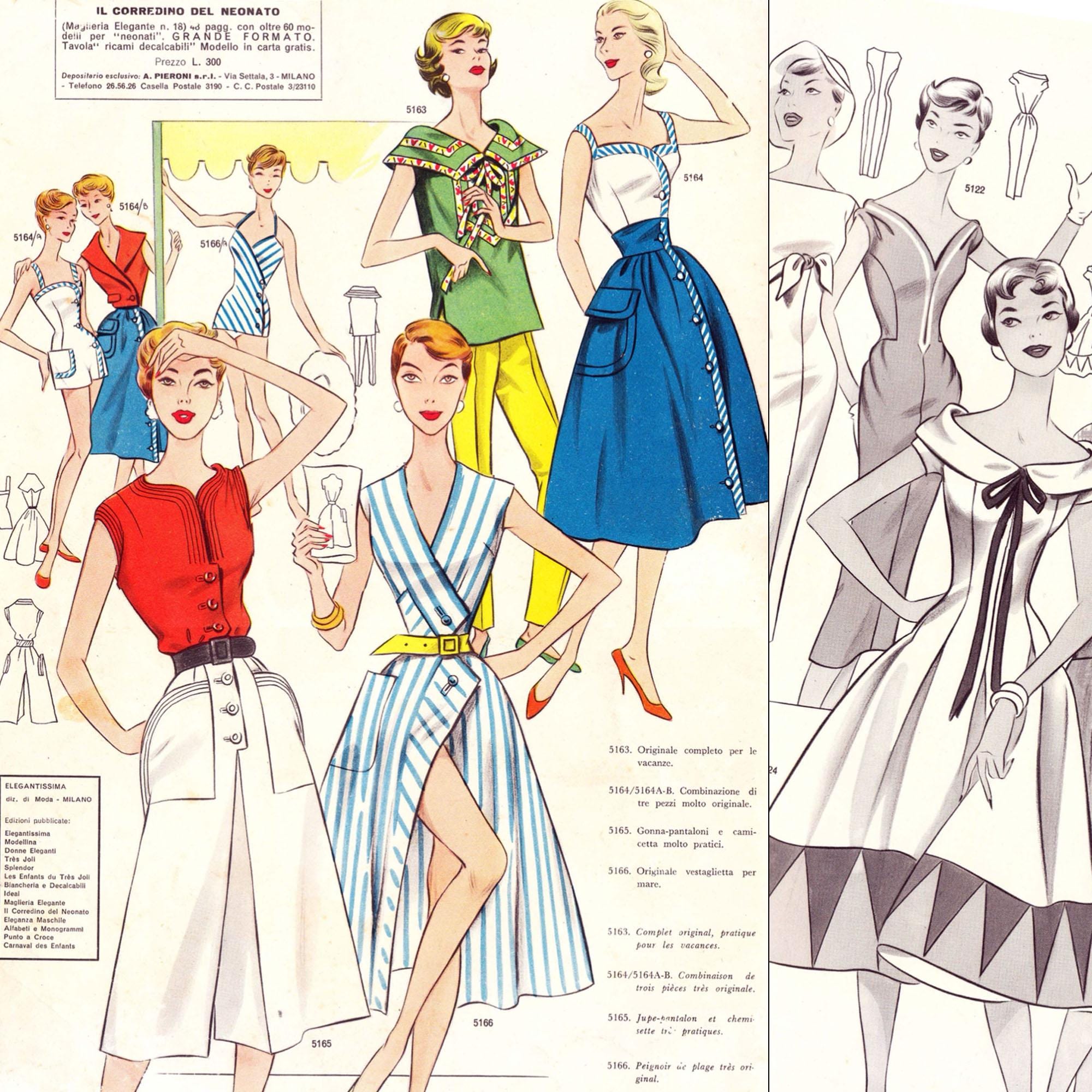 1950s Sewing Pattern Drafting System • Summer 1957 • PDF Instant ...