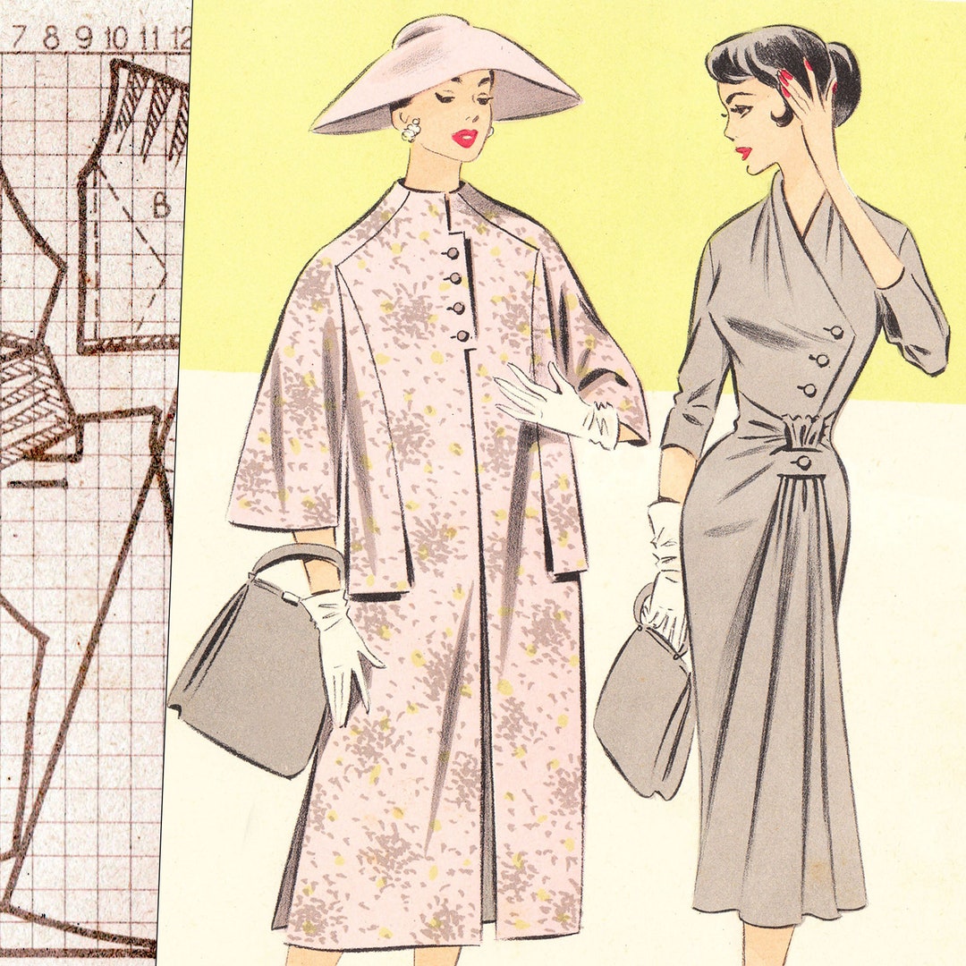 Pdfs of Vintage 50s Sewing Pattern System Summer 1957 Instant Download ...
