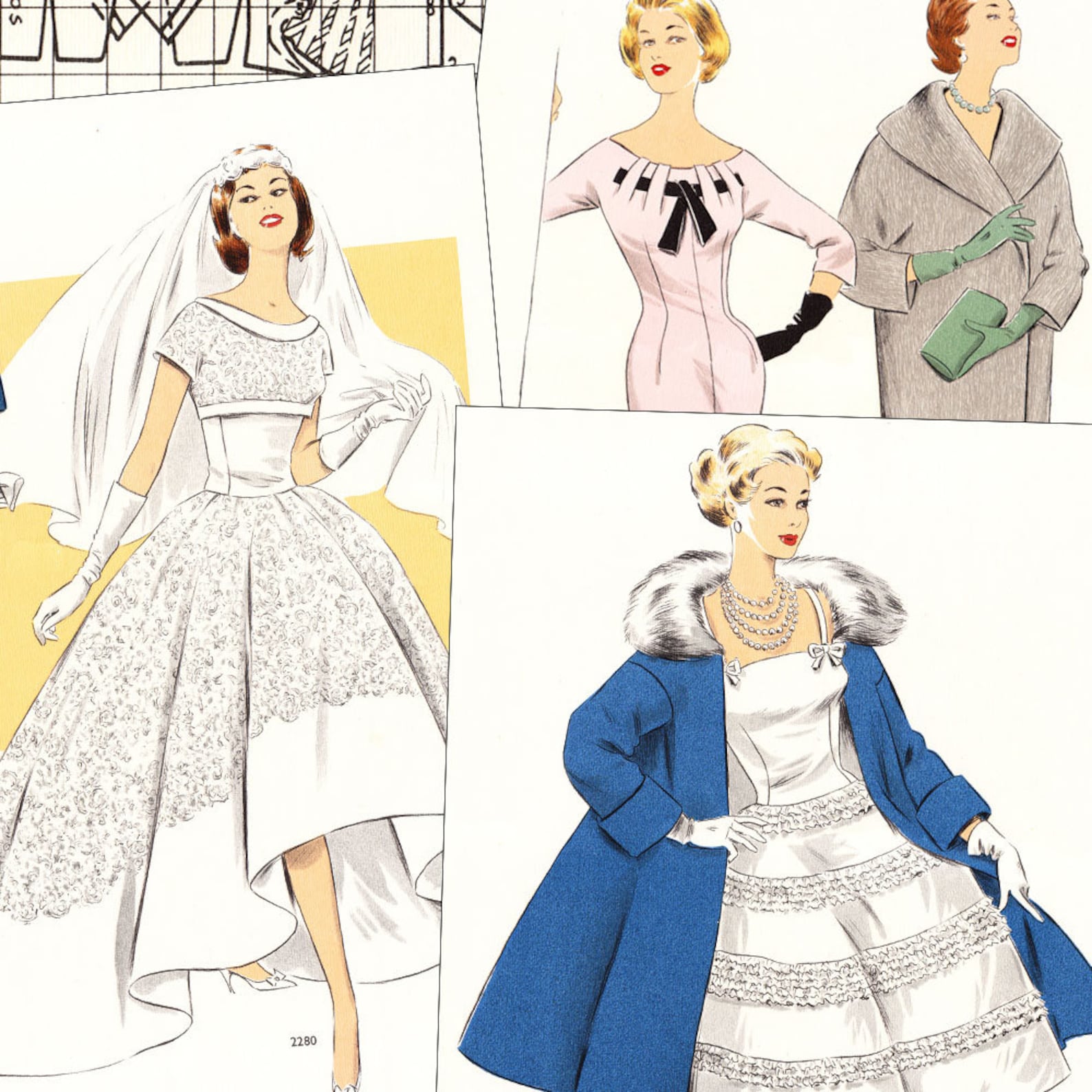 Pdfs of Vintage Pattern Drafting System 60 Pages Winter 1960 Instant ...