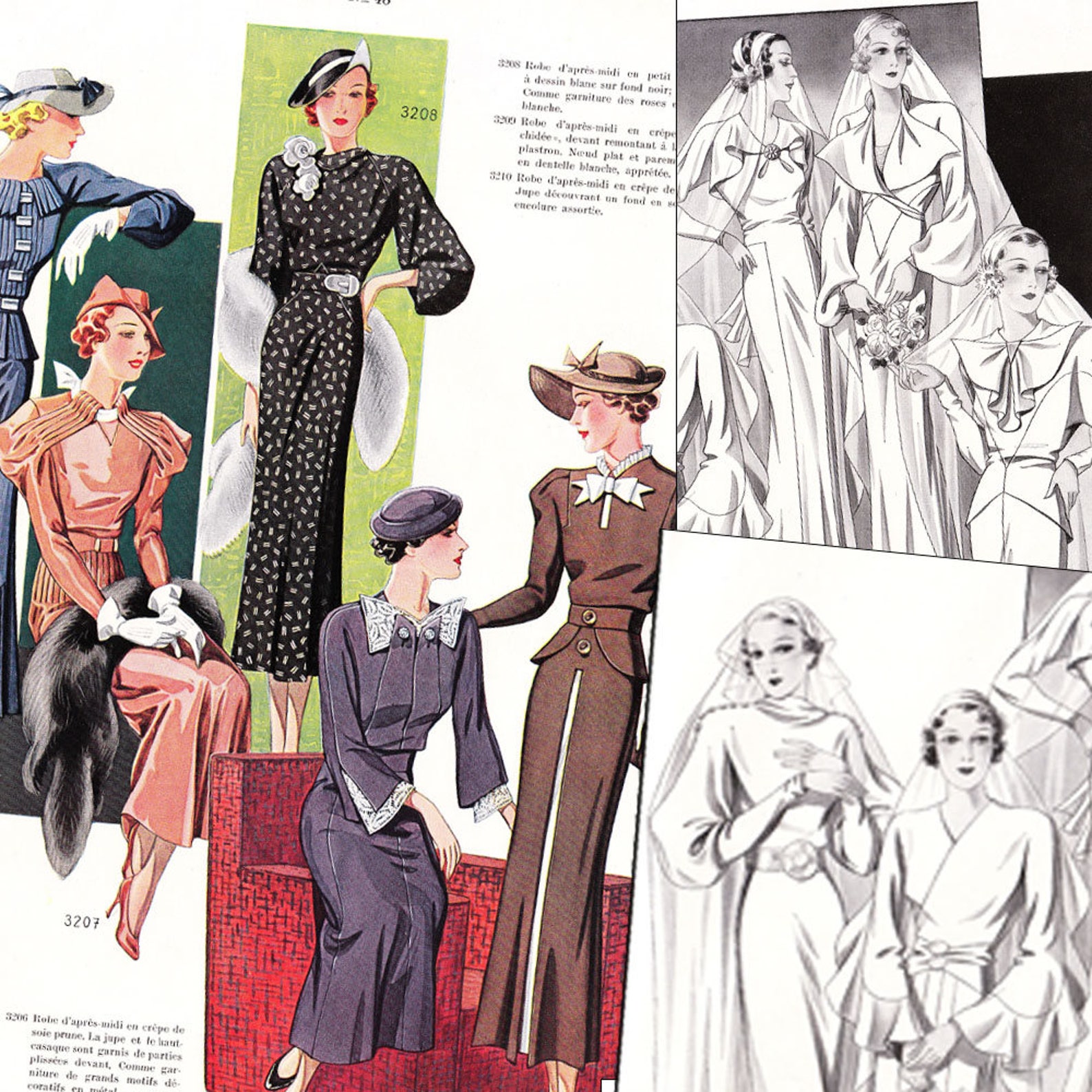 PDF of 30s Haute Couture Vintage Fashion Catalog Instant - Etsy
