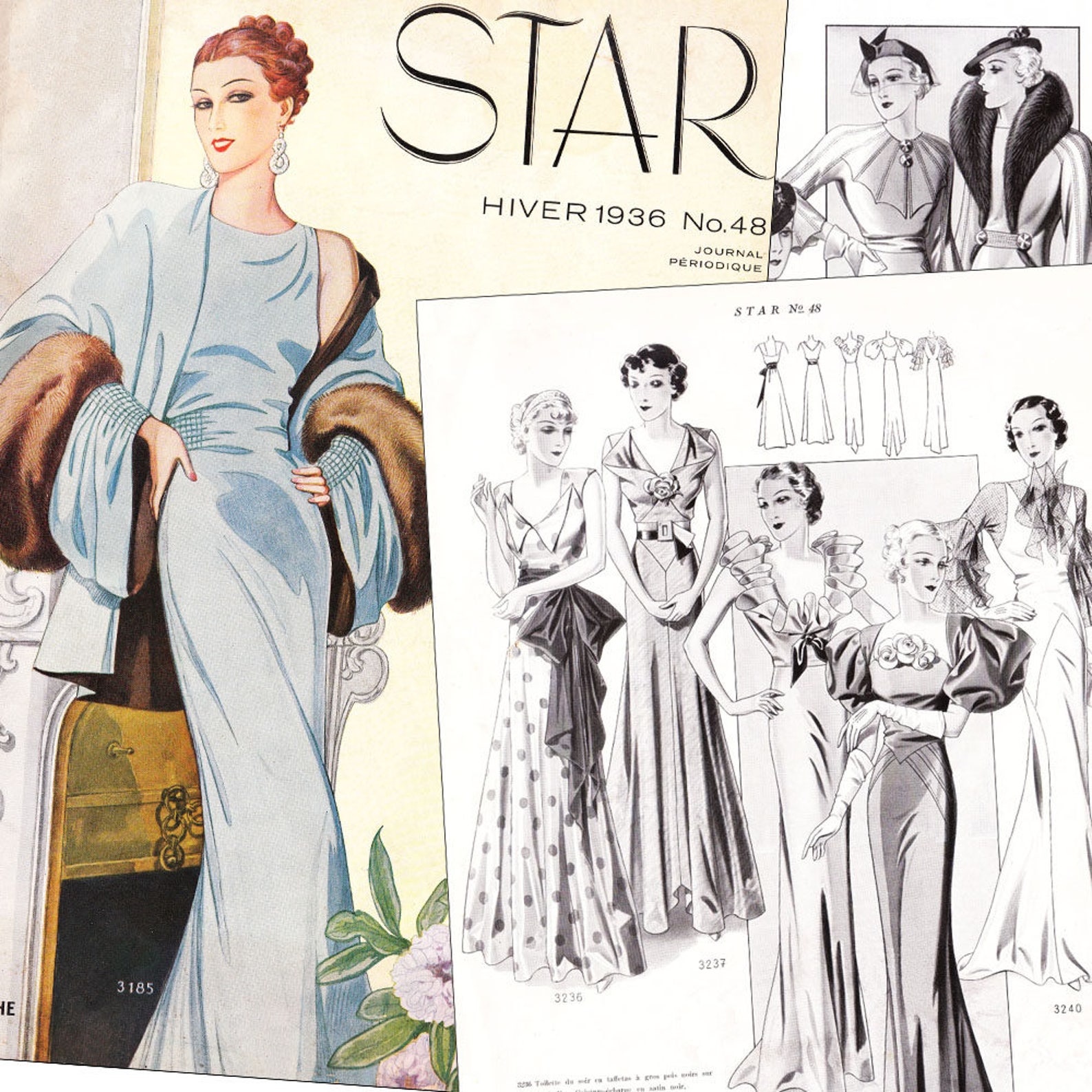 PDF of 30s Haute Couture Vintage Fashion Catalog Instant - Etsy