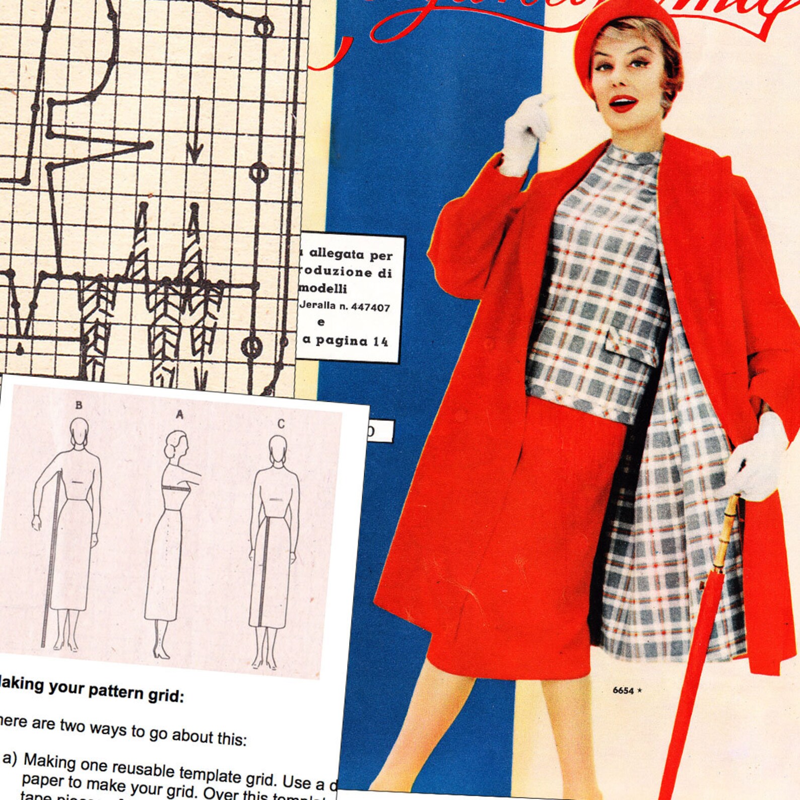 Pdfs of Vintage 60s Pattern Drafting System Instant Download - Etsy