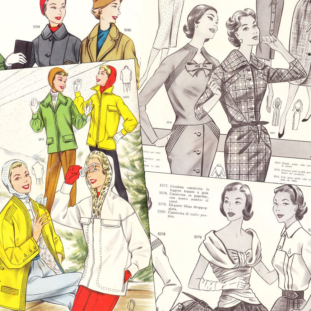 Pdfs of Vintage 50s Pattern Drafting System Instant Download - Etsy