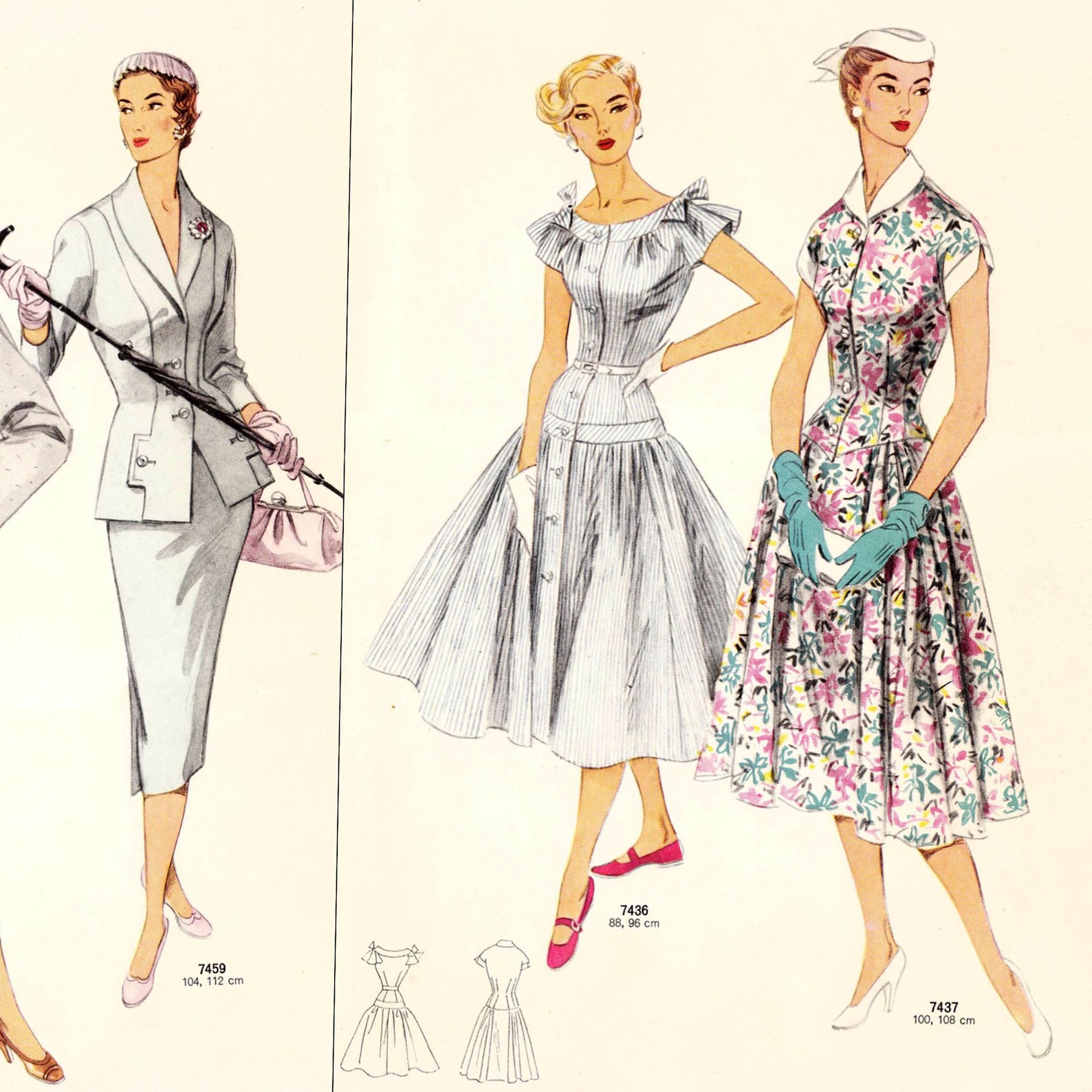 50s Fashion Catalogs • "neue Modelle" Summer 1956 • PDF Instant ...