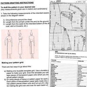 Pdfs of Vintage 50s Pattern Drafting System - Instant Download - Summer 1952 Volume 2 - Etsy