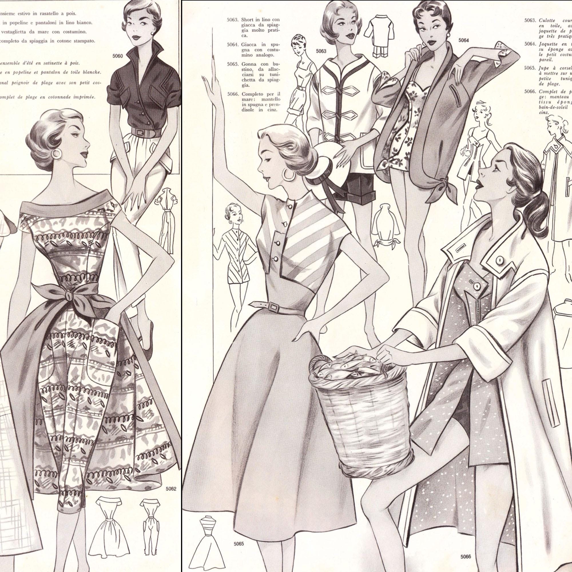 1950s Sewing Pattern Drafting System • Summer 1957 • PDF Instant ...