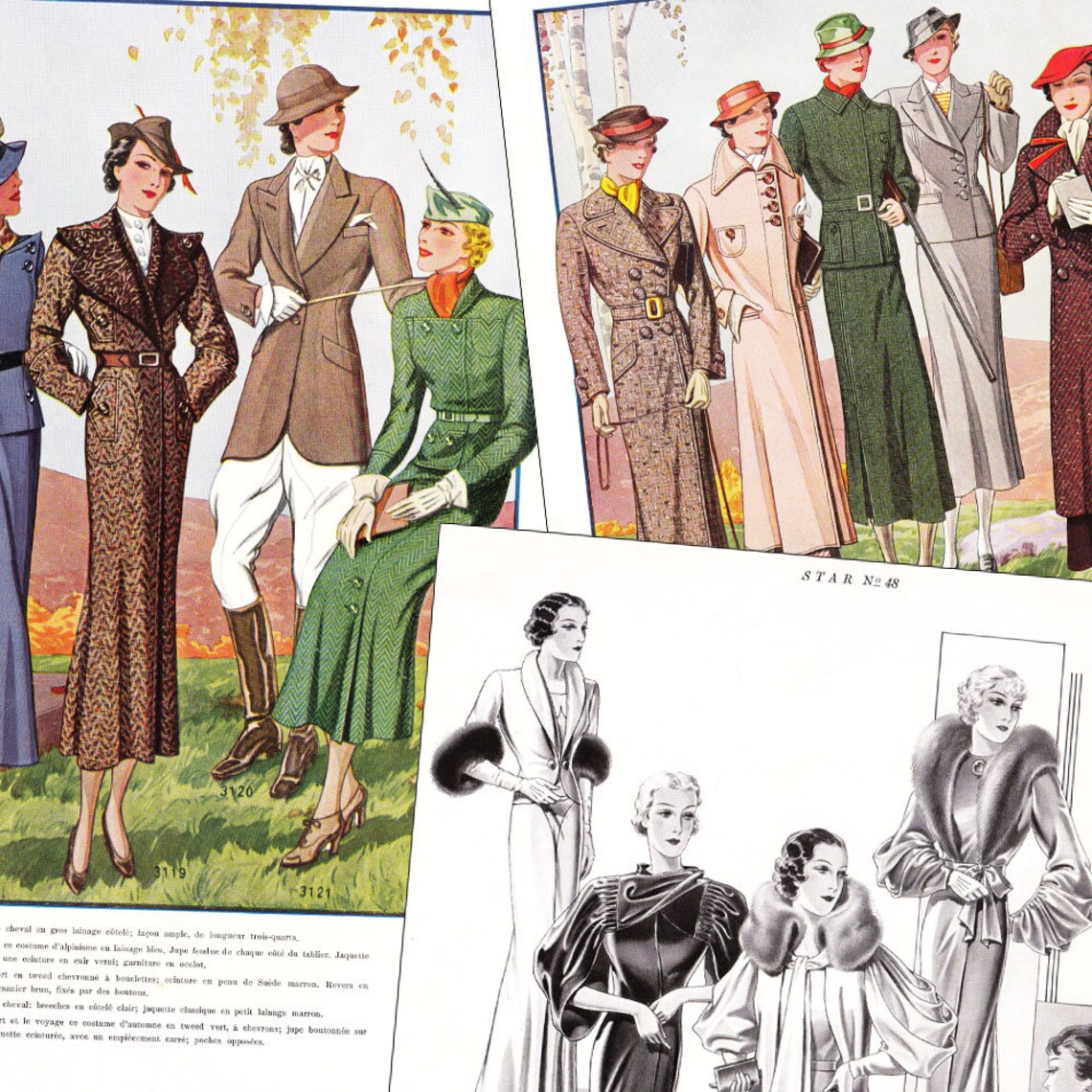 PDF of 30s Haute Couture Vintage Fashion Catalog Instant - Etsy