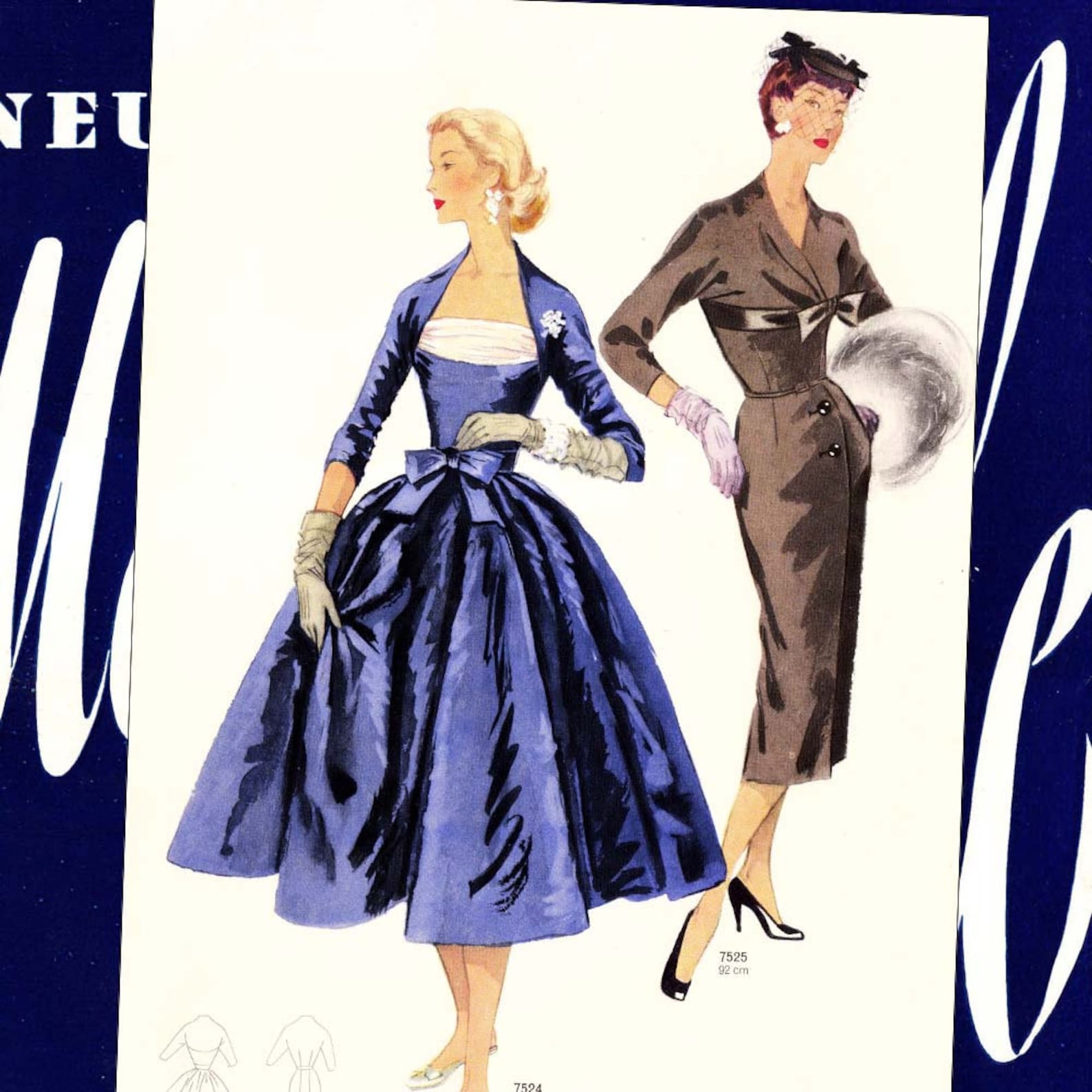 Pdfs of 50s Fashion Catalogs - "neue Modelle" Winter 1956/7 - 36 Pages ...