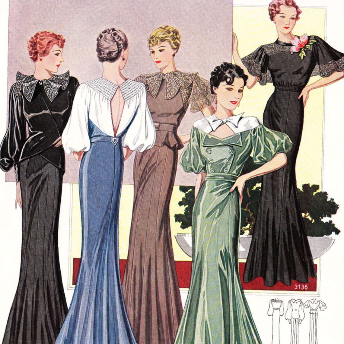 PDF of 30s Haute Couture Vintage Fashion Catalog Instant - Etsy