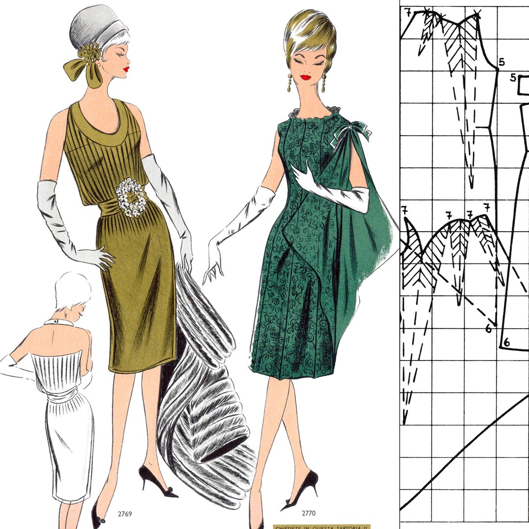 Winter 1964 Sewing Pattern System • PDF Instant Download • 54 Vintage ...