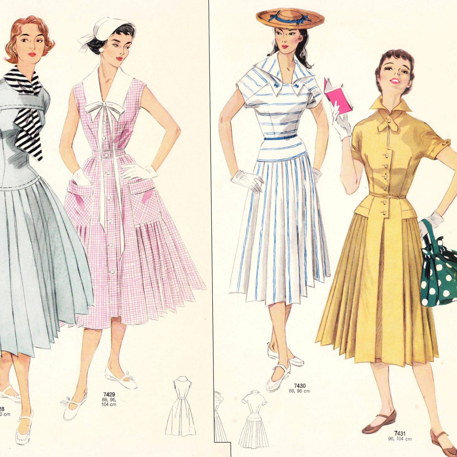 50s Fashion Catalogs • "neue Modelle" Summer 1956 • PDF Instant ...