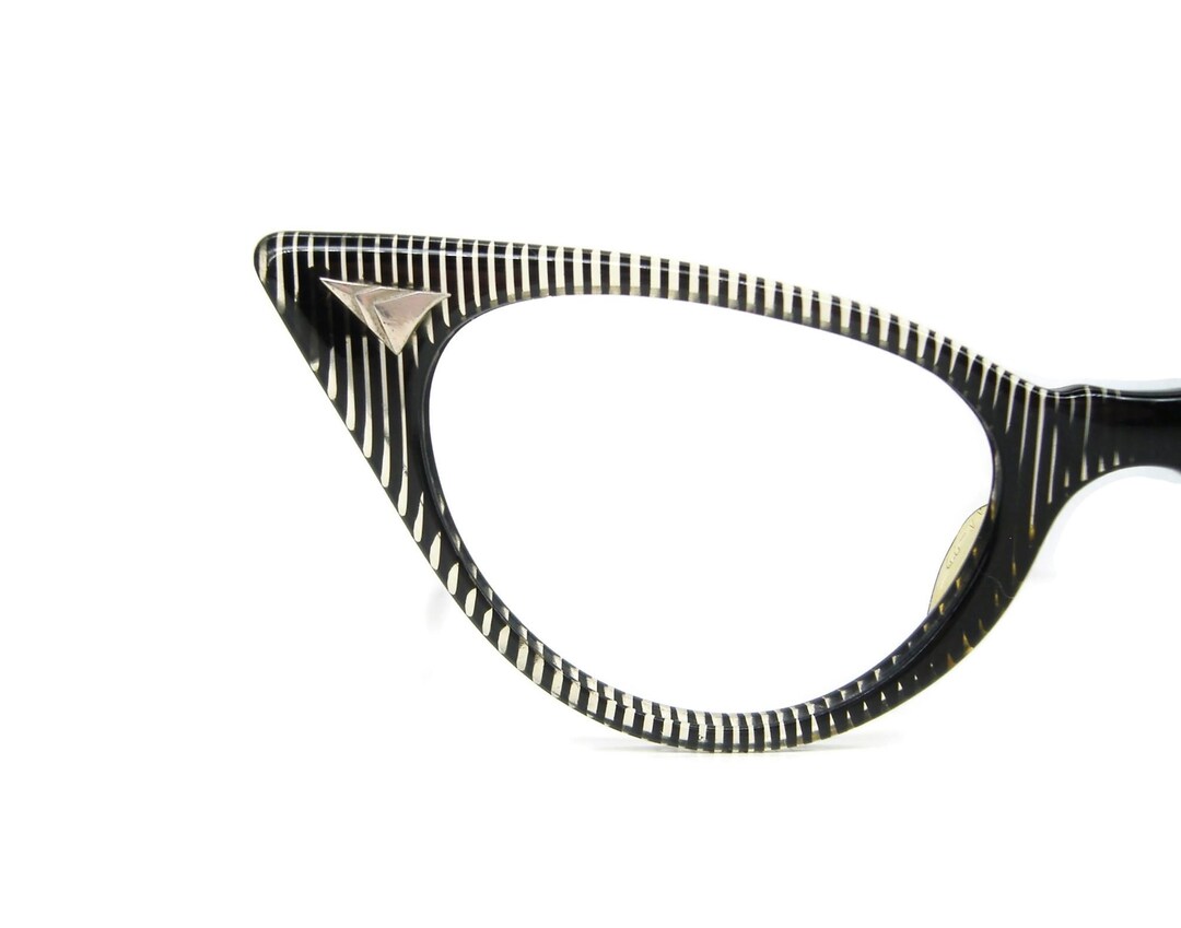 Vintage 50s Pointy Cat Eye Glasses Eyeglasses or Sunglasses Illusion ...
