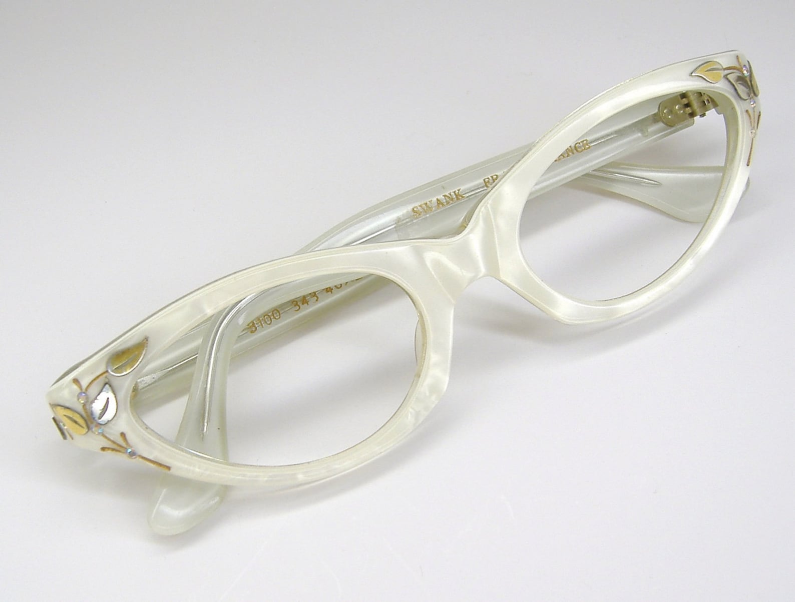 Womens French Mother Of Pearl Look Eyeglasses Frame Etsy