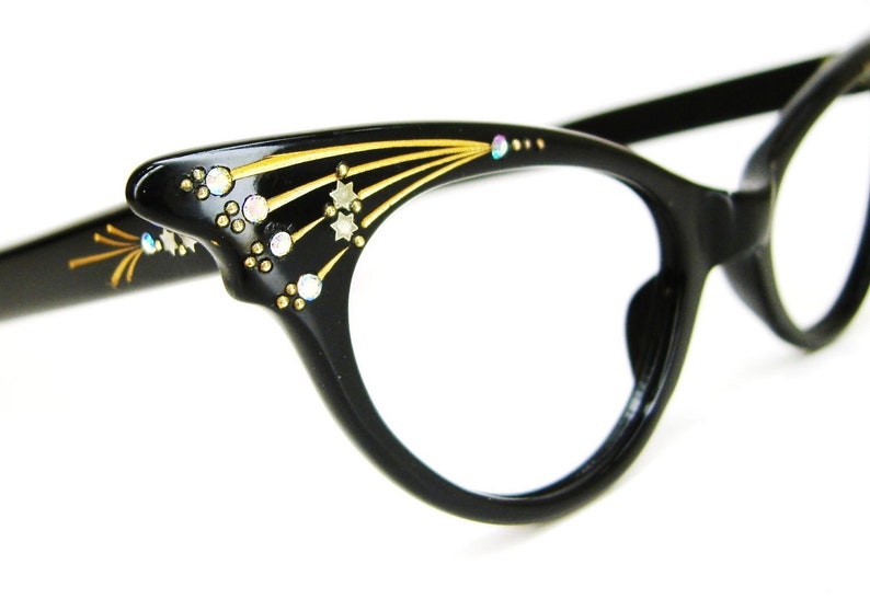 Vintage 50s French Cat Eye Glasses Sunglasses Eyewear Frame Etsy