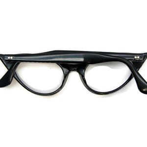 Vintage Black Pointy Cat Eye Glasses Eyeglasses or Sunglasses ...