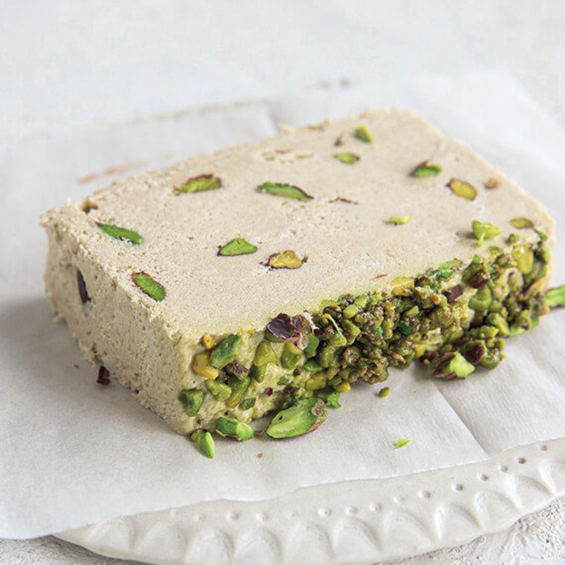Traditional Tahini Halva With Pistachio, Traditional Dessert, Premium ...