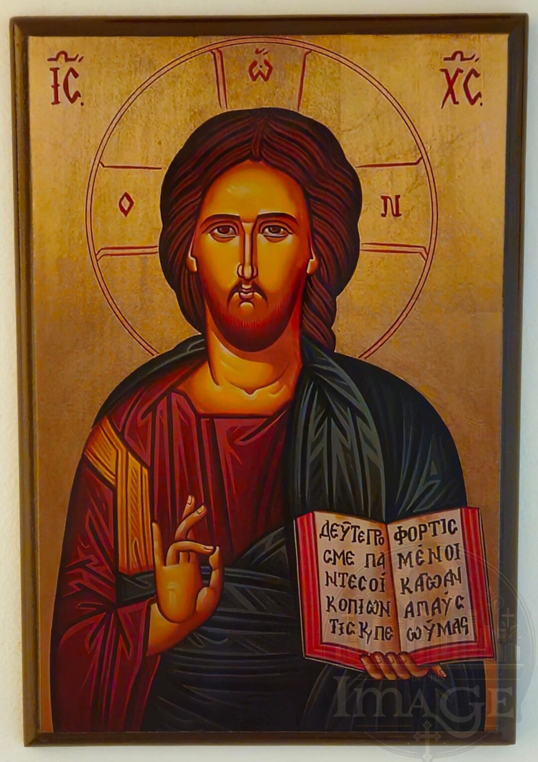 Icon of Jesus Christ - Blessing - Etsy