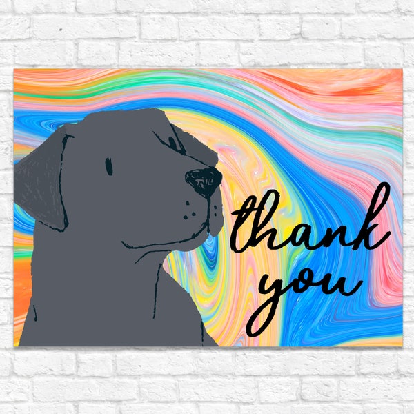 Black Lab Thank You Notes - Etsy