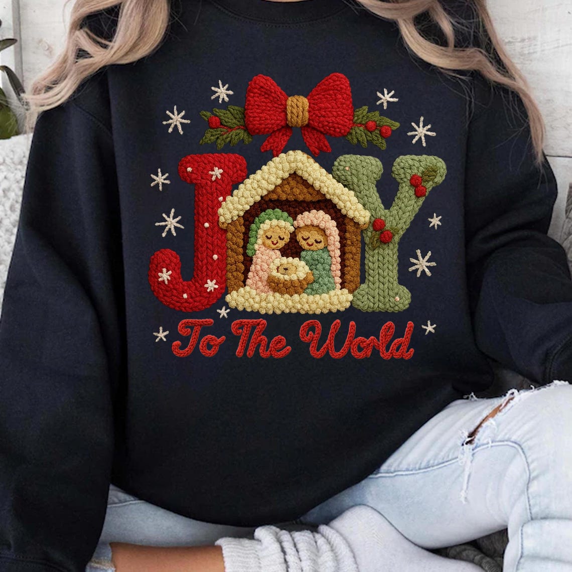 Joy Yarn PNG, Merry Christmas PNG, Faux Yarn PNG, Christmas Realistic ...