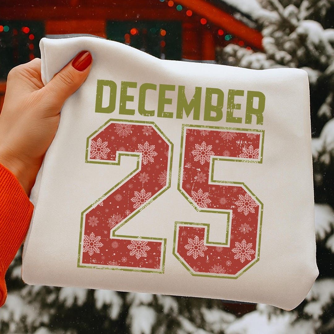 December 25 PNG, Retro Christmas Date PNG, Distressed Snowflake Number ...