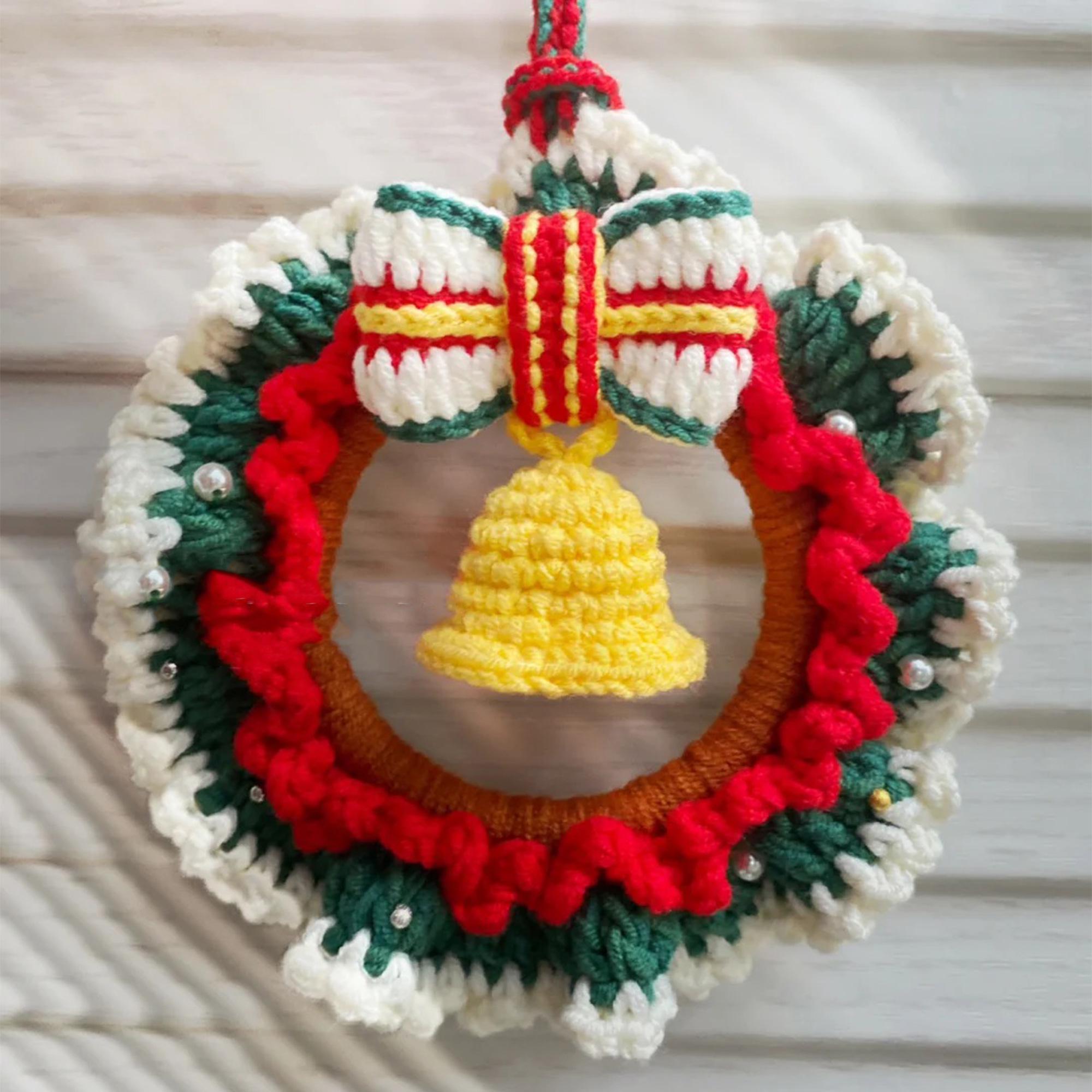 Christmas Wreath Crochet Pattern, Christmas Crochet Pattern, Handmade ...