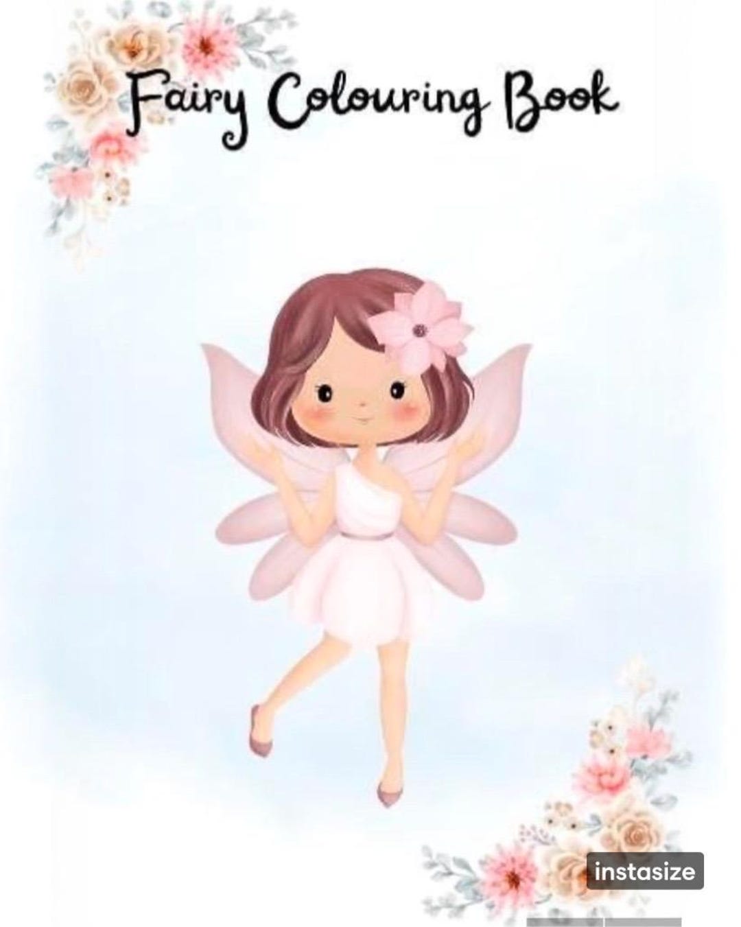 Fairy Colouring Book, Fantasy Art for Kids and Adults, Magical ...