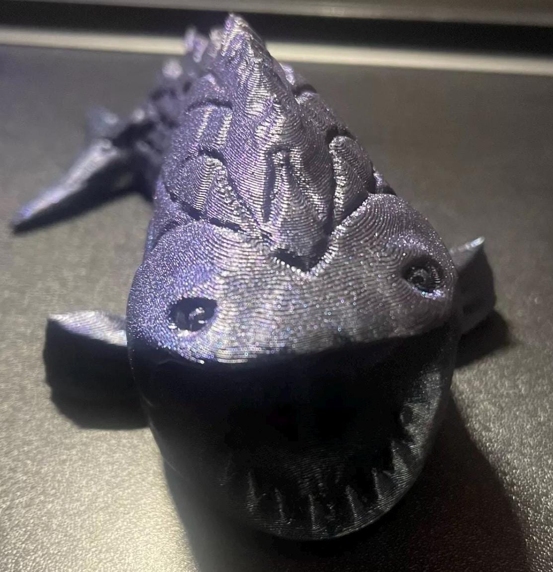 Bloop Sea Creature - Flexible 3D Printed Sea Creature Fidget Toy ...