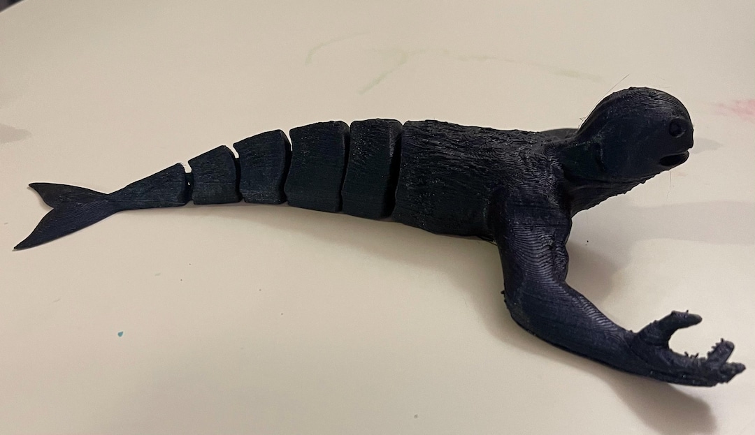 Ningen Sea Creature - Flexible 3D Printed Sea Creature Fidget Toy ...