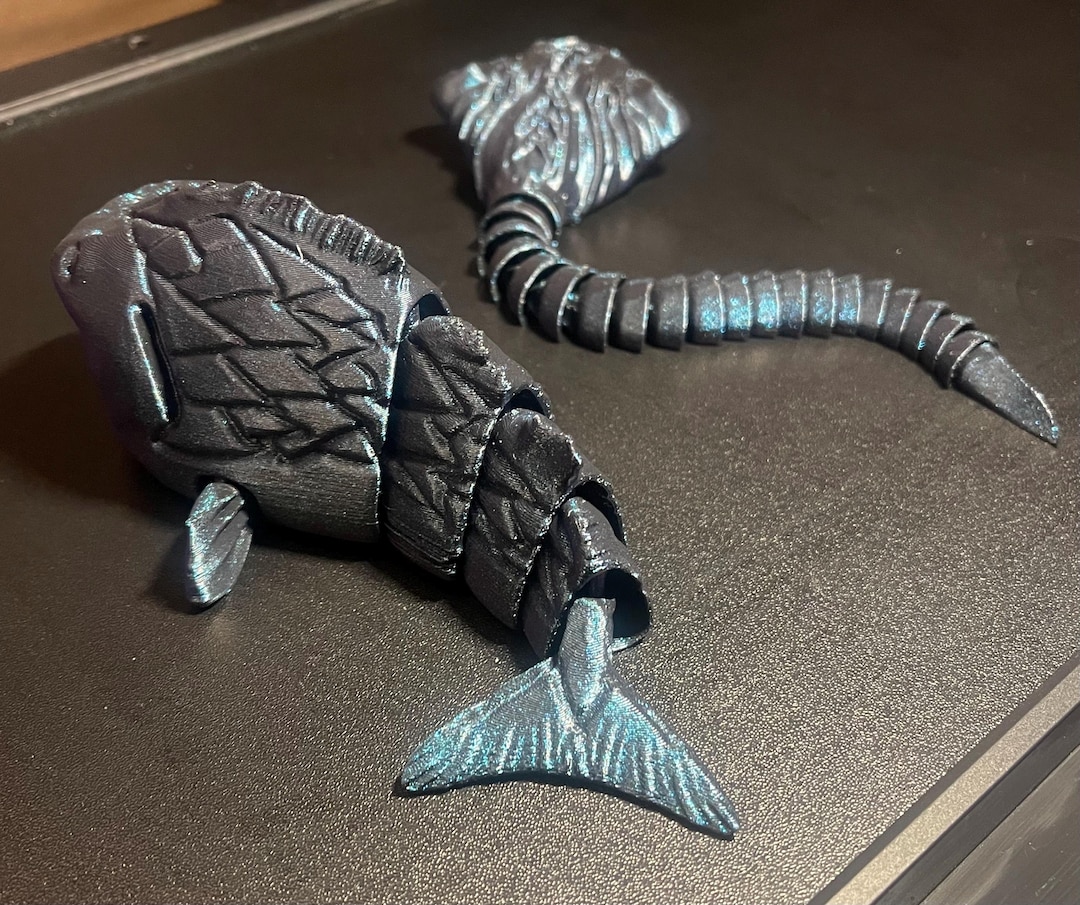 Bloop Vs. El Gran Maja Sea Creatures - Flexible 3D Printed Sea Creature ...