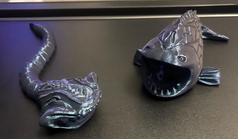 Bloop Vs. El Gran Maja Sea Creatures - Flexible 3D Printed Sea Creature ...