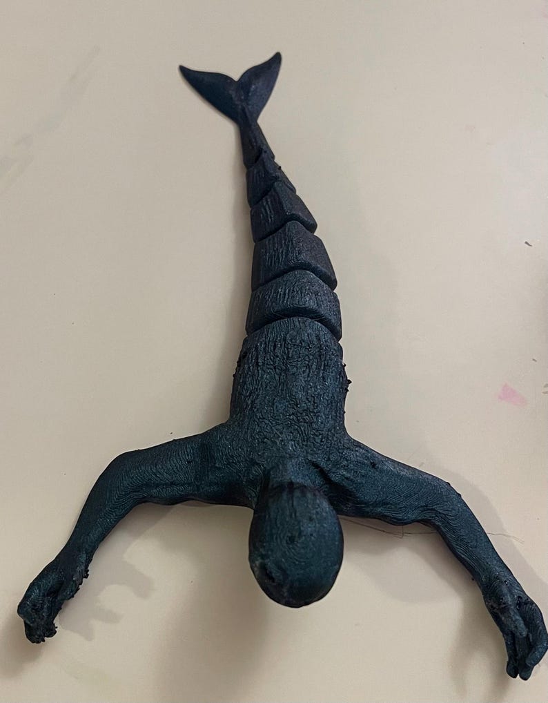 Ningen Sea Creature - Flexible 3D Printed Sea Creature Fidget Toy ...