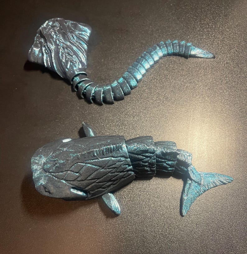 Bloop Vs. El Gran Maja Sea Creatures - Flexible 3D Printed Sea Creature ...